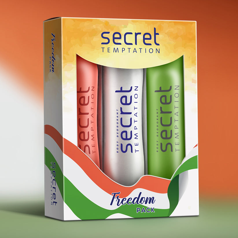 Freedom Pack with Passion, Liberty and Affair Deodorant | Secret Temptation