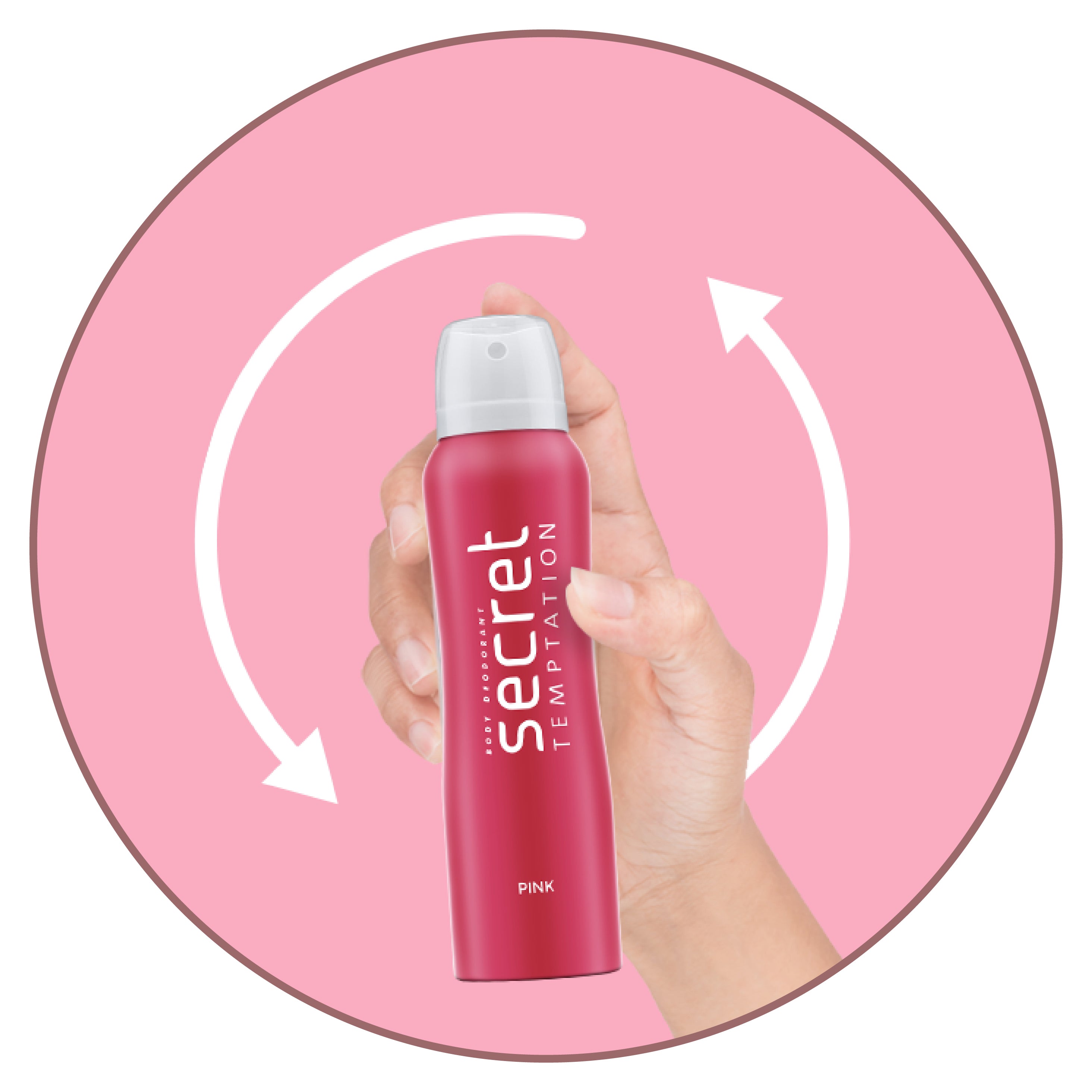 Pink Deodorant (Deo) 150ml | Body Spray for Women | Secret Temptation